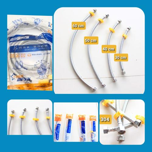 Jual Selang flexible wastafel stainless 304 selang yang tebal - 30 cm ...