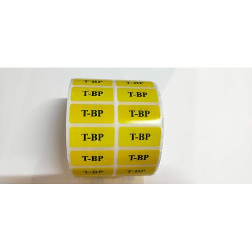 Jual STIKER T-BP KUNING KOTAK TULISAN HITAM 35X15mm @3000 pcs in ROLL ...