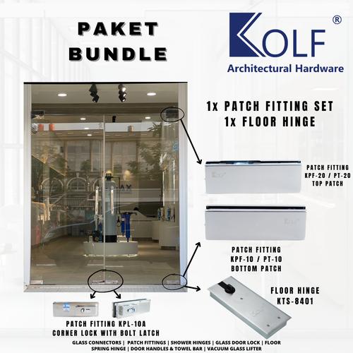 Jual Paket Bundle Patch Fitting Set PT10 PT20 US10 + Floor Hinge KTS84 ...