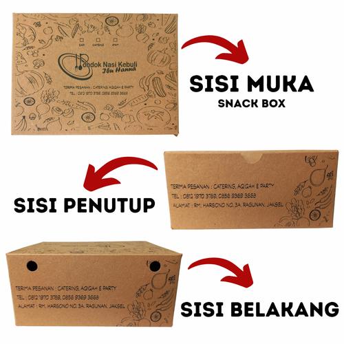 Jual Sablon Snack Box / Dus Kue - 500pcs (Cetak Logo) - Sablon 1 Warna ...