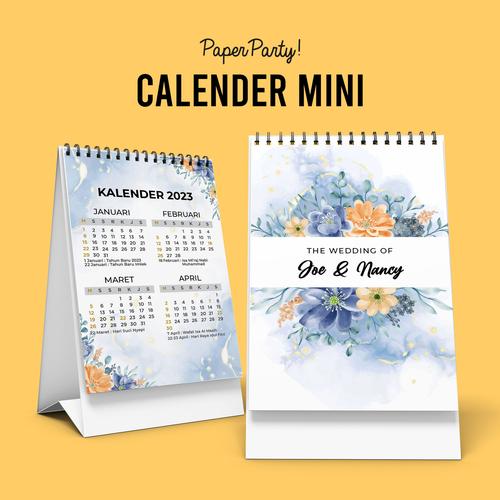 Jual Souvenir Kalender mini 2023 Custom - Kota Surabaya - Paper Party ...