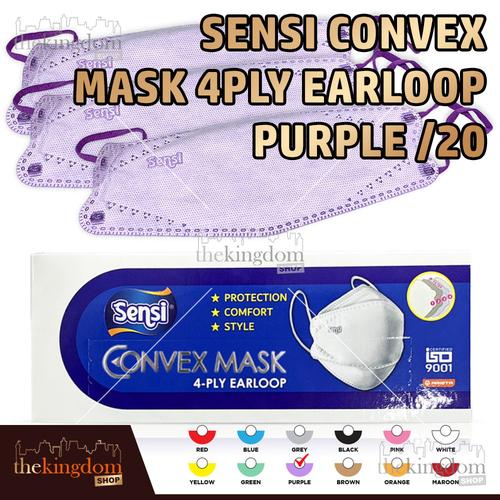 Jual Sensi Convex Mask 4ply Earloop /20 Masker 4-ply 4 Lapis Taraf N95 ...