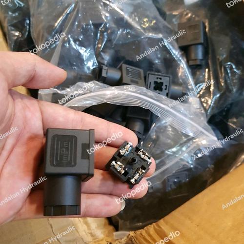 Jual SOCKET SOLENOID 4 PIN / DIN PLUG / CONNECTOR 4 pin / KONEKTOR 4 ...