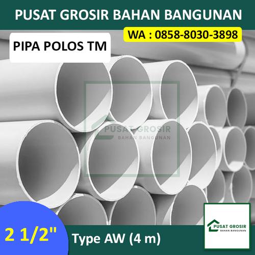 Jual Pipa PVC 2 1/2" AW Tanpa Merek 2 1/2inch AW Per Batang (3.6 m ...