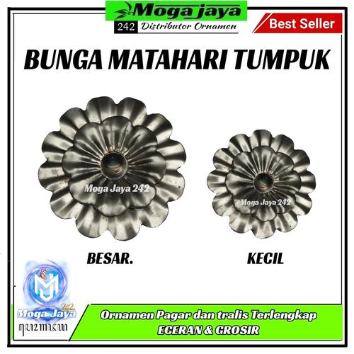 Jual bunga matahari tumpuk besi plat ornamen tralis dan pintu pagar ...