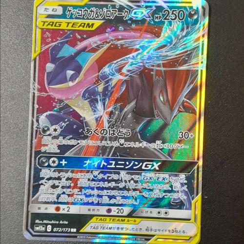 Jual Greninja and Zoroark tag team GX REAL TGC perfect kondisi - Kab ...