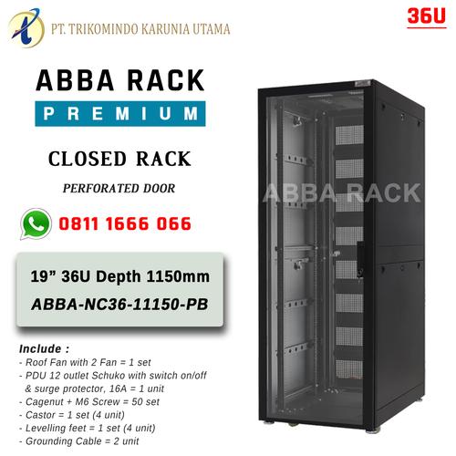 Jual ABBA RACK 19" Closed Rack 36U depth 1150mm Perforated Door ...