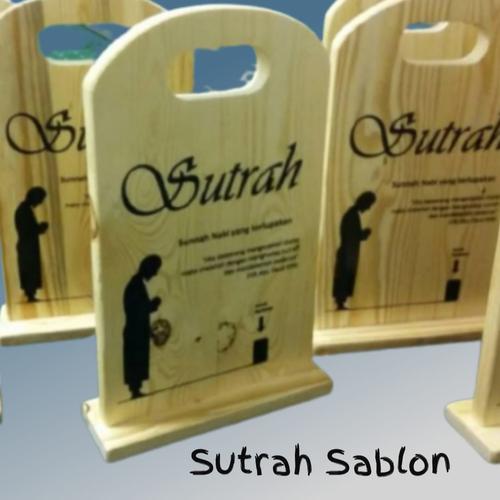 Jual SUTRAH SHOLAT KAYU / SUTROH SABLON 1SISI / PEMBATAS SOLAT SUNNAH ...