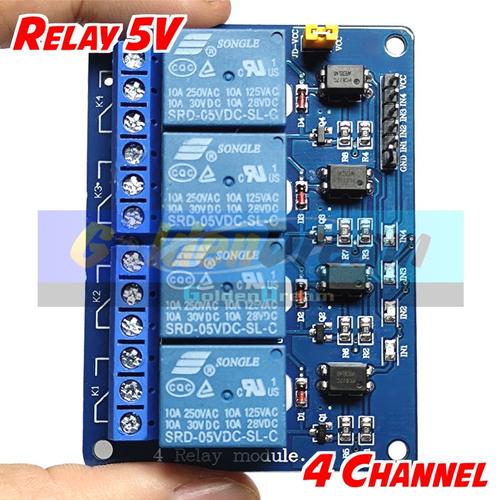 Jual ECO Relay 5v 4 Channel 250VAC 30VDC 10A Arduino Low High Level ...