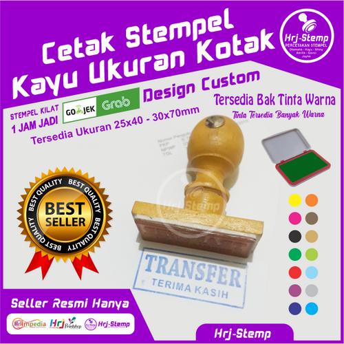 Jual Cetak Stempel Kayu Ukuran Kotak | Stempel Kayu Desain Custom Suka ...