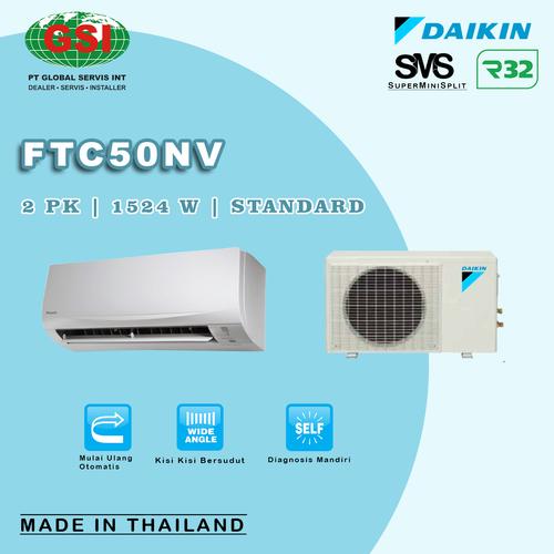 Jual AC DAIKIN 2 PK STANDART THAILAND FTC-50 NV14 MADE IN THAILAND ...