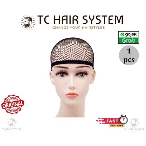 Jual Weaving Cap Jaring Rambut Fleksible Hair Net Cool Mesh Untuk Wig ...