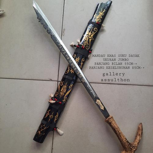 Jual MANDAU KHAS SUKU DAYAK KALIMANTAN UKURAN JUMBO [ 85CM-+] - Kab ...