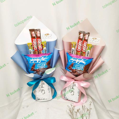 Jual N BUKET/ BUKET CIKI MURAH BAGUS SMALL SNACK BOUQUET WISUDA SIDANG ...