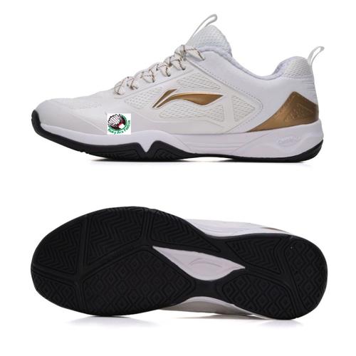 Jual Sepatu Badminton Lining LI-NING Energy 10 White Gold Black ...