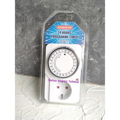 Jual KENMASTER Stop Kontak Timer Waktu Listrik Manual Analog 24 Jam ...