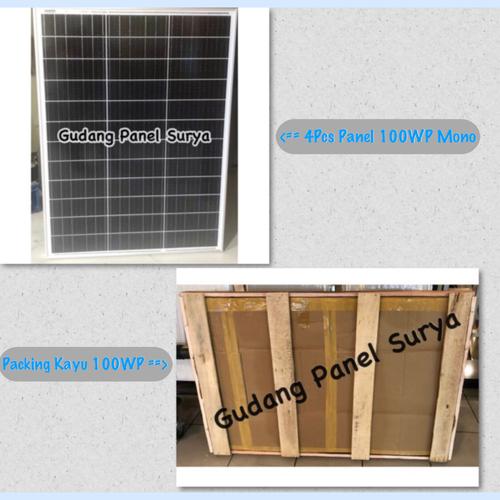 Jual 4Pcs Solarcell PV Solar Panel 100WP Mono+ Packing Kayu - Jakarta ...