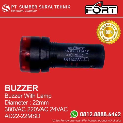 Jual Buzzer With Lamp AD22-22MSD 380VAC 220VAC 24VDC 22mm FORT - 220VAC - Jakarta Pusat - Toko ...