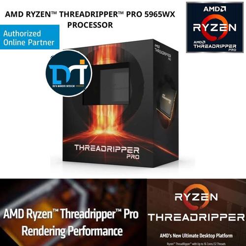 Promo AMD Ryzen Threadripper PRO 5965WX Processor AMD I 24 Core 48 ...