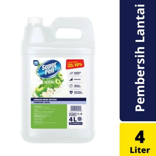Jual PEMBERSIH LANTAI SUPER PELL 4 L 4 LITER - HIJAU APEL 4L - Jakarta Pusat - Brownie_Jkt ...