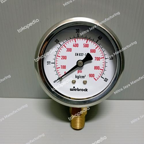 Jual Manometer Pressure Gauge Raket 2,5 inch 60 Bar Kg 900psi - Jakarta ...