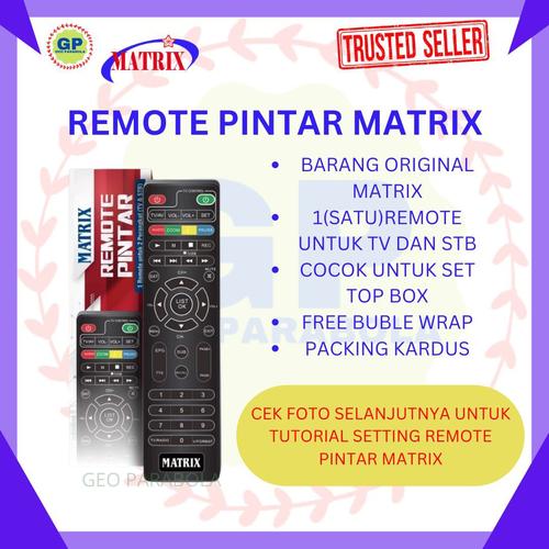 Jual REMOTE PINTAR MATRIX 1 REMOTE BISA 2 PERANGKAT "TV BISA,STB BISA ...