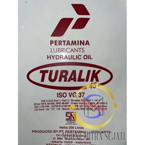 Jual Turalik 45 ISO VG 37 Oli Hidrolis Hidrolik Eceran Literan Ecer 1 L ...