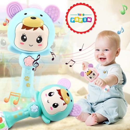 Jual Mainan Edukasi Anak Bayi Rattle Stick Gigitan Teether Baby ...