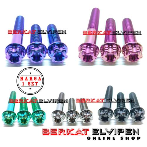Jual Baut Titanium Gear Head Dudukan Knalpot Nmax Old New Aerox Lexi ...