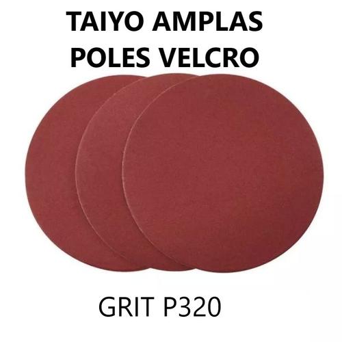 Jual TAIYO AMPLAS POLES BULAT 4" GRIT P320 5PCS AMPLAS POLISH VELCRO 4 ...
