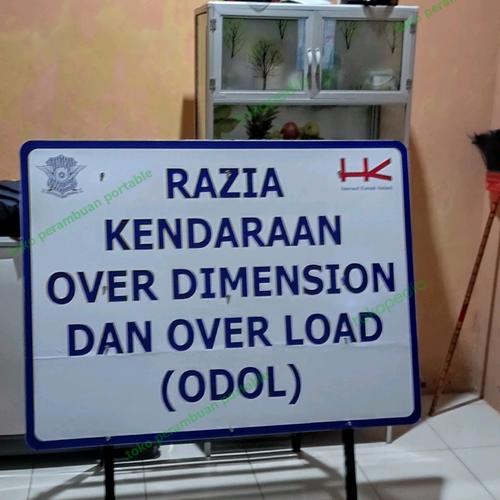 Jual rambu portabel / perbaikan jalan dan hibauan jalan rusak - Kota ...