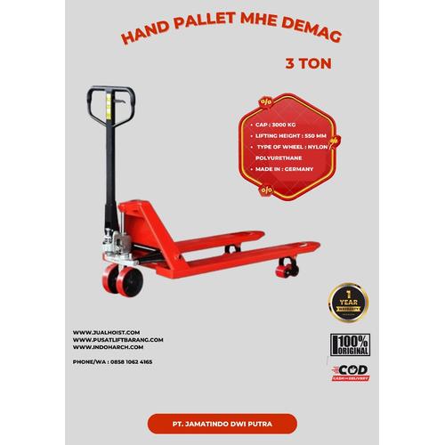 Jual HAND PALLET MHE DEMAG CAP. 3 TON - Kab. Tangerang - JAMATINDO DWI ...