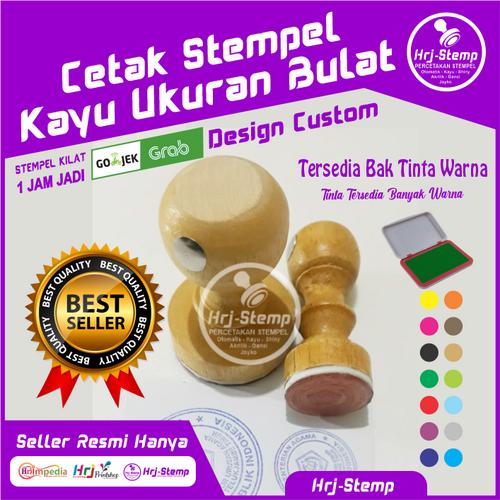 Jual Cetak Sempel Kayu Bulat Design Custom | Cetak Stempel Kayu Custom ...