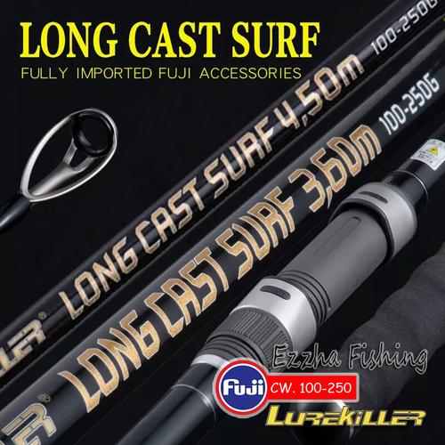 Jual Lurekiller Longcast Surf 4.50 m | cw.100-250 - Silver Plate, 4.50m ...