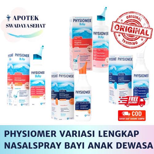 Jual PHYSIOMER NORMAL JET 135ML ; BABY NASAL SPRAY 115 ML HYPERTONIC ...