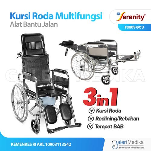 Jual Kursi Roda 3in1 Serenity FS 609 GCU / FS609GCU Kursi Roda + BAB ...