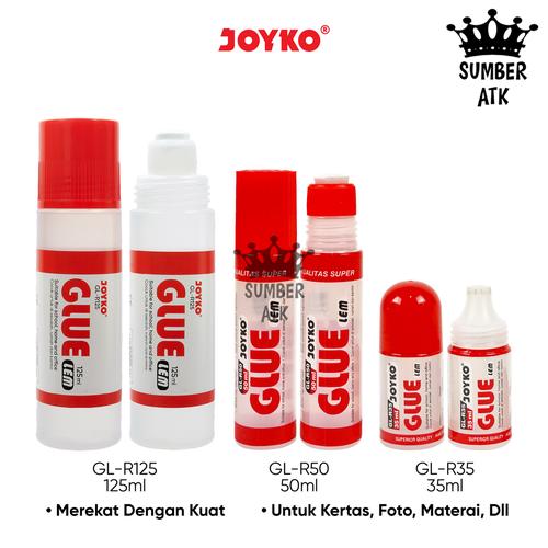 Promo Liquid Glue Lem Kertas Cair Joyko GL-R35 , GL-R50 , R125 - 50 ML ...