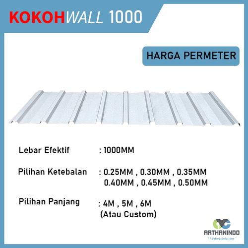 Jual CLADDING SPANDECK/CALDDING 1000 / GALVALUME/ ZINCALUME/0.25mm - 0 ...
