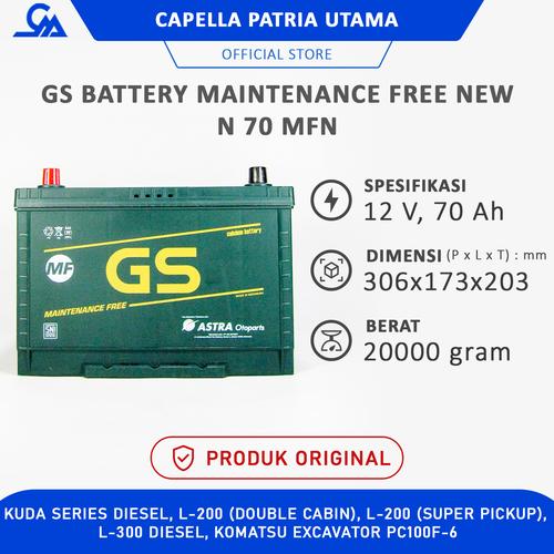 Promo AKI GS ASTRA N 70 MF / N70MF L200 L300 PC100-6 KUDA ELF 95 ...