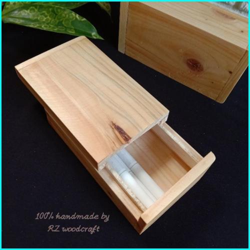 Jual RZ Kotak Wadah Rokok Bahan Kayu Unik Model Slide - Jakarta Timur ...
