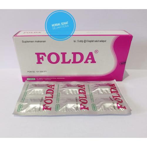 Jual FOLDA KAPLET Folda Kaplet folda kaplet FOLDA folda-Vitamin Kehamilan - Per box - Kab ...