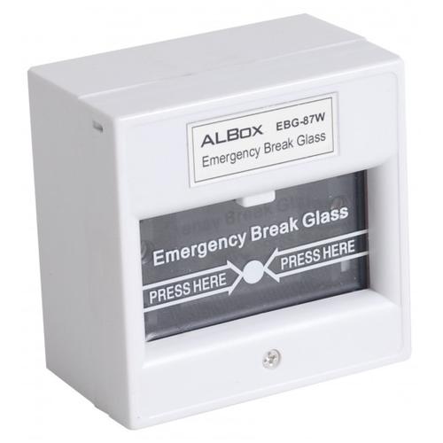 Jual Emergency Break Glass (Manual Call Point) - Albox EBG-87 - Putih ...