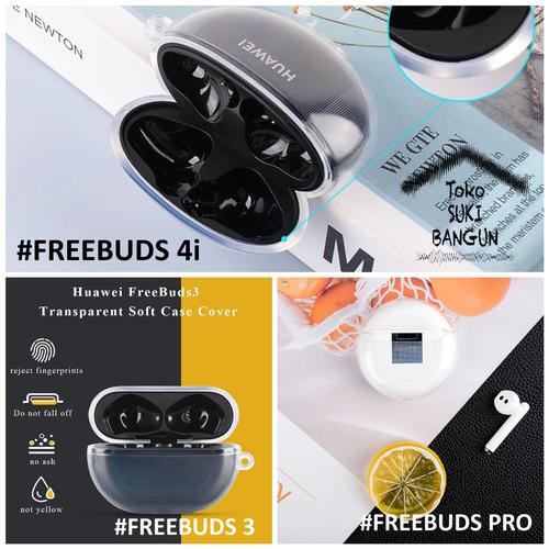 Jual Case Huawei Freebuds 3 & 4i & Pro TWS Rubber CLEAR Transparent ...