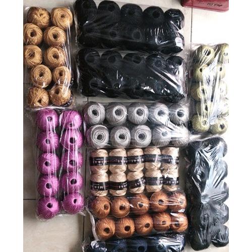 Jual Benang rajut poly kilap d27 harga paket murah isi 1 pak 10 gulung ...
