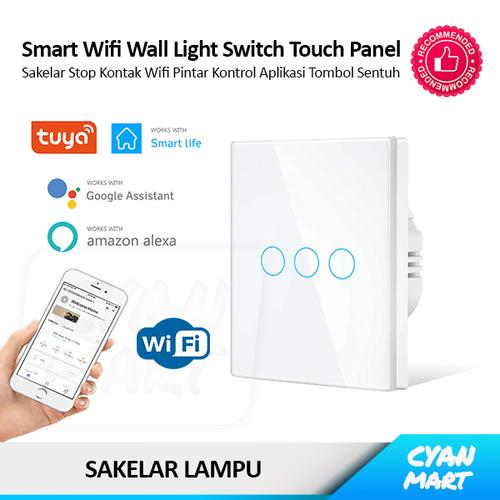 Jual Sakelar Stop Kontak Saklar Lampu Sentuh Smart Wifi Wall Light ...