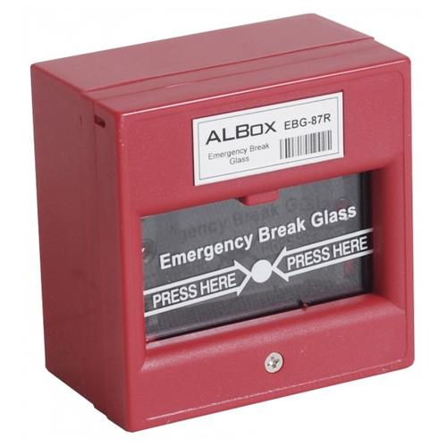 Jual Emergency Break Glass (Manual Call Point) - Albox EBG-87 - Merah ...