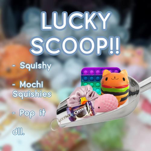 Jual Lucky scoop mainan random Fidget funfetti squishy mochi pop it ...
