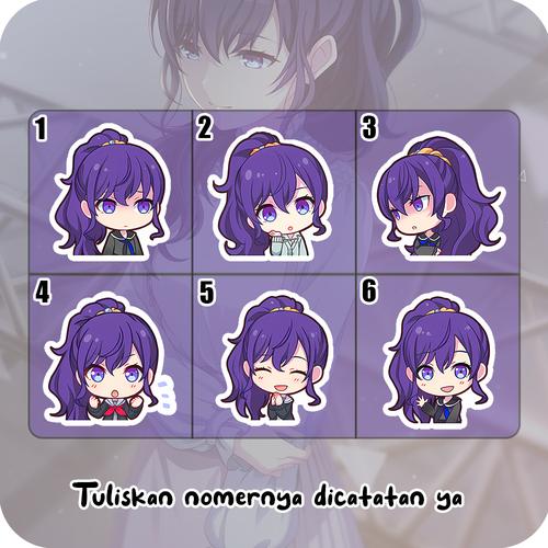 Jual Stiker Glossy Mafuyu Asahina Project Sekai, Sticker Anime Game ...