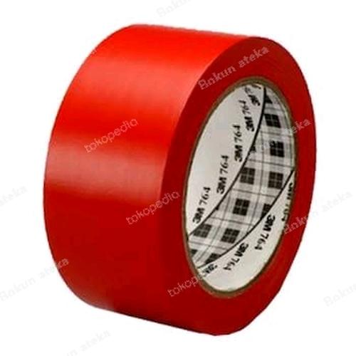 Jual Lakban Lantai 3M/764/Vinyl - Masking Tape 3M Vinyl 48mm x 33mter MERAH - Putih - Jakarta ...