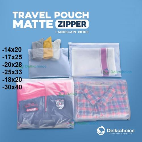 Jual ZIPPER STORAGE BAG / Plastik Travel Pouch MATTE DOFF POLOS ...
